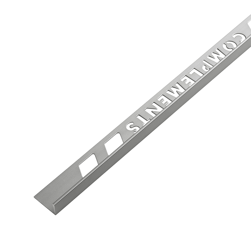 Complements 10mm Industrial Aluminium Straight Edge 2.5m | Premium Tile Trim